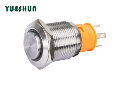 China Round Head Metal 19mm Panel Mount Push Button Switch 20A Heavy Load For Marine for sale