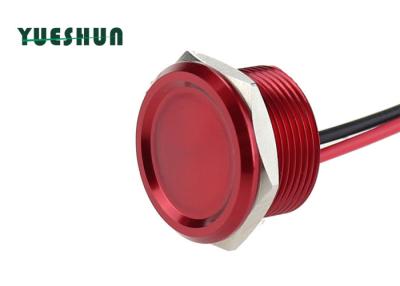China Red Piezo Push Button Switch Customized Available For 25mm Mounting Hole Panel for sale