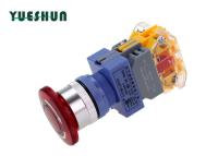 China Illuminated Emergency Stop Button Normally Open Normally Closed 22mm Mounting Hole for sale
