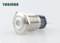 China 16mm Metal Illuminated Push Button Reset Switch Panel Mount 110V 220V Dot Type for sale