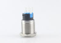 China 2 Screw Panel Mount 16mm Push On Off Switch With PBT Base for sale