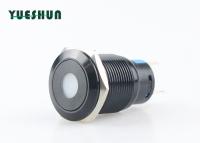 China Aluminum Panel Mount Push Button Switch , LED Push Button On Off Switch Yellow Orange for sale