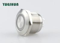 China Ring LED 12 Volt Push Button Starter Switch 19mm Mounting Hole Easy Installation for sale