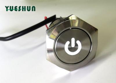 China Momentary Push Button Switch LED Illuminated 1NO 1NC IP67 Nice Touch Feeling for sale