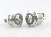 China 19mm Illuminated Push Button Light Switch Momentary Type for sale