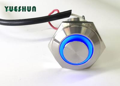 China 16mm Push Button Switch LED Illuminated Ring Type 12V 24V Customized Available for sale