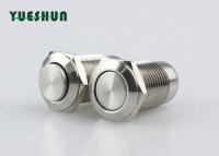 China Mini Latching Push Button Switch , 12mm Latching Switch Normal Open Pin Terminal for sale