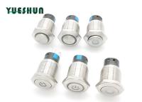 China LED Light Stainless Steel Push Button Switch 110V 220V Durable For Longstanding Press for sale