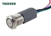 China Self Locking φ22mm SPST Anti Vandal Push Button Switch for sale