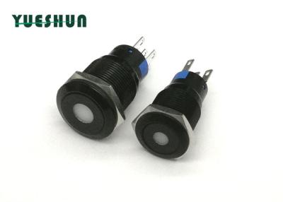 China DOT Ip67 19mm Illuminated Latching Push Button Switch for sale