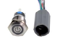 China Selflocking  Waterproof IP65 16mm Anti Vandal Push Button Switch for sale