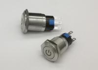 China Led Symbol Car Latching Anti Vandal Push Button Switch for sale