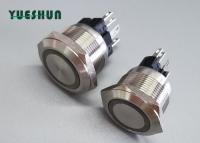 China 250VAC 1NO1NC  IP67 Metal 25mm Led Push Button Momentary Switch for sale