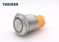 China 15A Momentary 19mm Stainless Anti Vandal Push Button Switch for sale