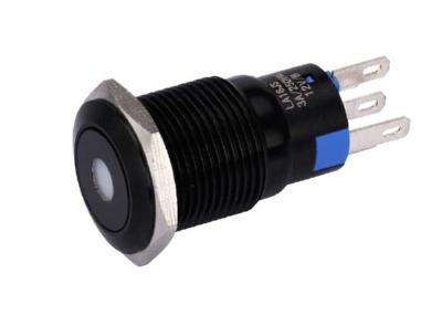 China Maintained Momentary Anti Vandal Push Button Switch 16mm Flat Head Waterproof for sale