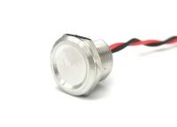 China 16mm Mini Metal Piezo Touch Switch Self Reset Momentary For Industrial for sale