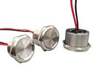 China Ip68 Waterproof Electrical Piezo Touch Switch 19mm Sliver Button Stainless Steel for sale