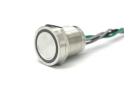 China 22mm Led Illumin Piezo Touch Switch Push Button Stainless Steel For Industri for sale