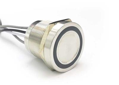 China Metal Piezo Electriacl Touch Switch 4 Wires Momentary With Blue Led for sale
