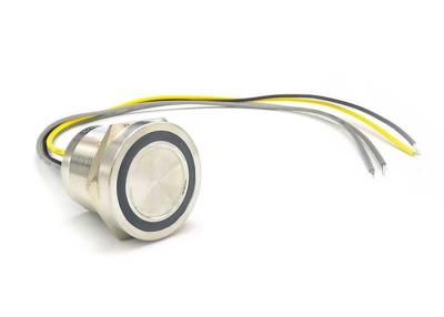 China Ip68 Waterproof Led Touch Metal Piezo Switch 22mm Momentary Normal Open Underwater for sale
