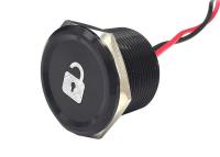 China Ip68 Aluminum Waterproof Piezo Touch Switch 19mm Latching Momentary Black for sale