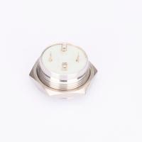 China 24v Led Reset Short Metal Push Button Switch 16MM Stainless Momentary for sale