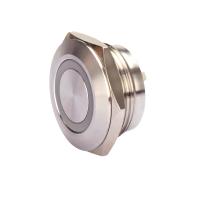 China 19mm Short Body Anti Vandal Push Button Switch Stainless Steel Normal Open for sale