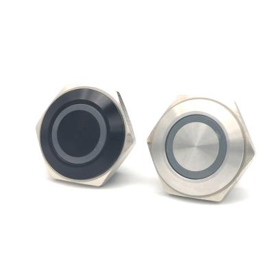 China Ip65 High Head Push Button Switch Led Illuminataed Momentary Aluminum For Marine for sale