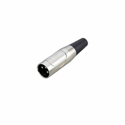 China XLR Connector,3 Pins with Nickel Contacts.Rohs. MS-A002N-3P for sale