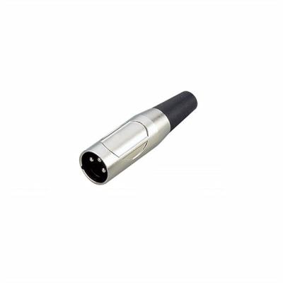 China XLR Connector,3 Pins with Nickel Contacts.Rohs. MS-A004N-3P for sale