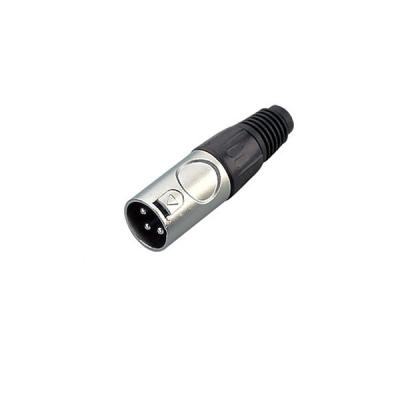 China XLR Connector,3 Pins with Nickel Contacts.Rohs. MS-A018N-3P for sale