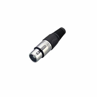 China XLR Connector,3 Pins with Nickel Contacts.Rohs. MS-A021N-3P for sale