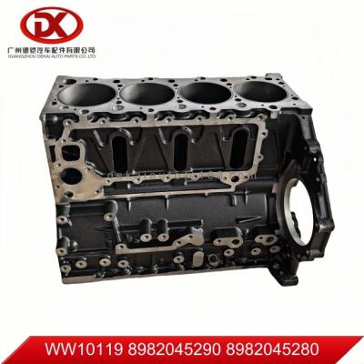 China ISUZU 4HK1-T Engine Cylinder Block 8982045280 8 98204529 0 NPR NQR 4HK1 for sale