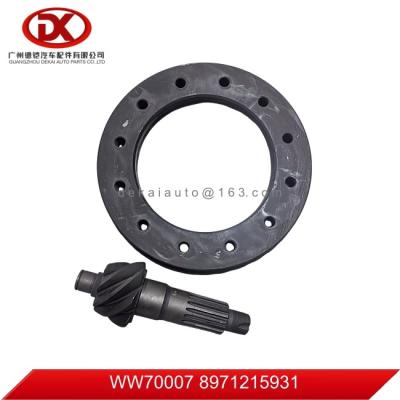 China ISUZU MXA5R MYY5T Differential Main Gear and Shaft 7x39 8971215931 for sale