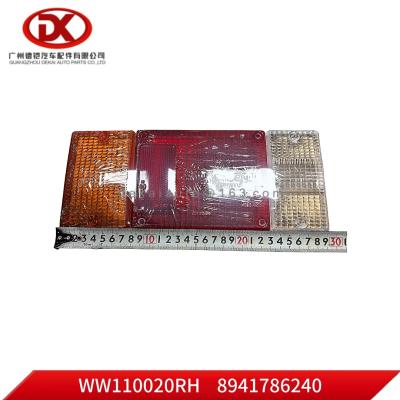 China ISUZU NQR NPR NLR Tail Lamp Lens RH 8941786240 8 94178624 0 Replacement for sale