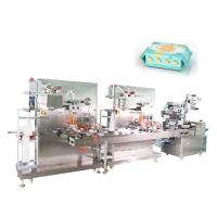 China ODM Automatic Packaging Line Servo Driven Controlled Wet Wipes Machine Durable for sale