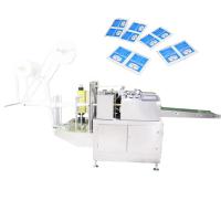 China Cosmetic Alcohol Swab Machine 50Hz Automatic Wrapping Machine for sale