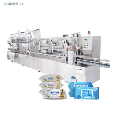 China High Speed Baby Wet Wipe Making Machine 30-120 Pcs Pack for sale