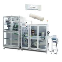 China 380V 50Hz Wet Towel Folding Slitting Packing Machine Automatic Towel Roll Packaging Line for sale