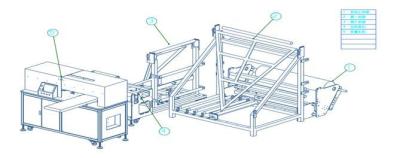 China High Efficient Round Deskcloth Manufacturing Folding Machine Automatic Packaging Machinery for sale
