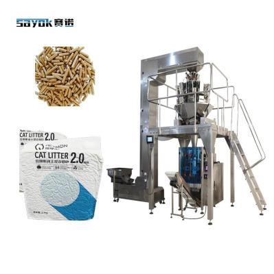 China 2.5KG Bean Curd Mixed With Cat Litter Automatic Weighing VFFS Vacuum Packaging Solution For Easy Storage for sale