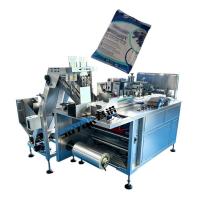 China Servo Driven Saliva Ejectors Automatic Counting Packaging Machine 100 Pieces Central Back BagPack for sale