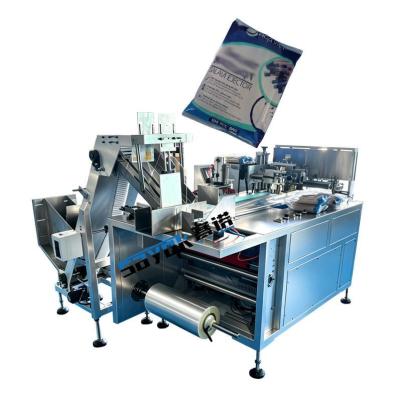 China Servo Driven Saliva Ejectors Automatic Counting Packaging Machine 100 Pieces Central Back BagPack for sale
