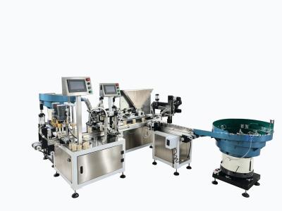 China Bottoled Toothpick Automatic Feeding Filling Capping Packaging Machine Line 220v for sale