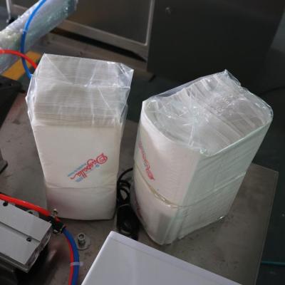China Pedal Operated Paper Napkin Family Pack Semi-automatic Bagging Sealing Machine for sale