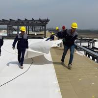 China Polyvinyl Chloride PVC Waterproofing Membrane Roll For Exposed Non Exposed Roofs for sale