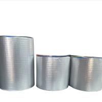 China 1.0mm Butyl Rubber Waterproof Tape , High Adhesion Aluminum Foil Butyl Tape for sale