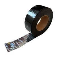 China 1.0mm Butyl Rubber Waterproof Tape , High Adhesion Aluminum Foil Butyl Tape for sale