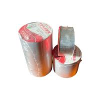 China Aluminum Foil Butyl Rubber Tape Self Adhesive Waterproof Tape For Leak Sealing for sale