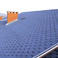 China Blue Particle Building Roofing Asphalt Shingle Anti Corrosion Single Layer Shingles for sale